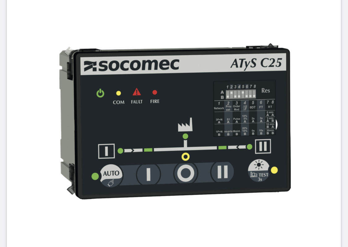 ATyS C25控制器 - 溯高美、socomec电表、切换开关、熔断器、双电源、电能计量设备